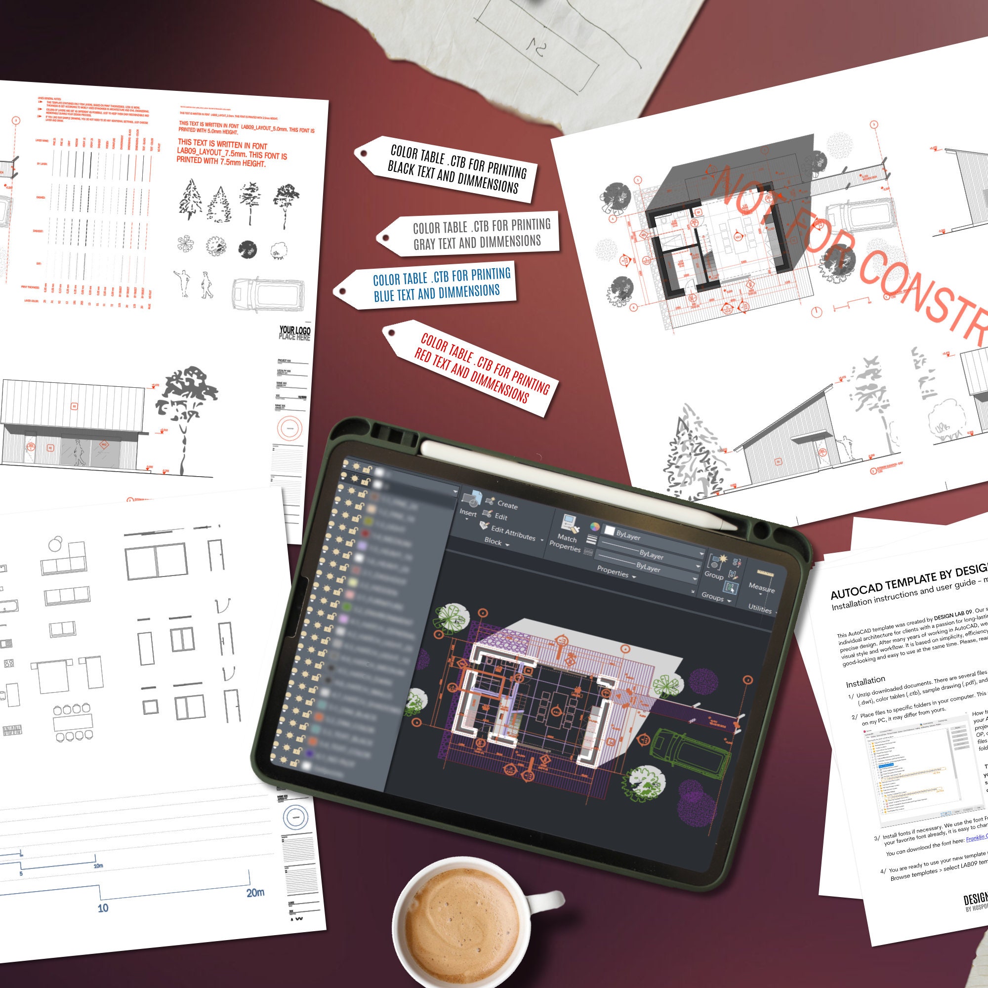 Autocad Template Package/ STARTER + GIFT • Video Guide • Professional ...