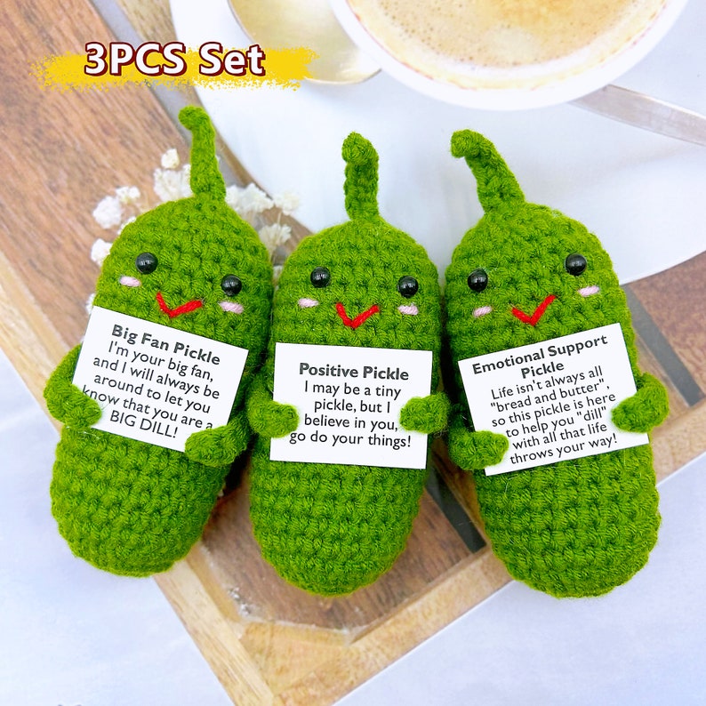 Optimistic Threads-handmade Pickle Doll A Heartfelt Gift for Friends ...