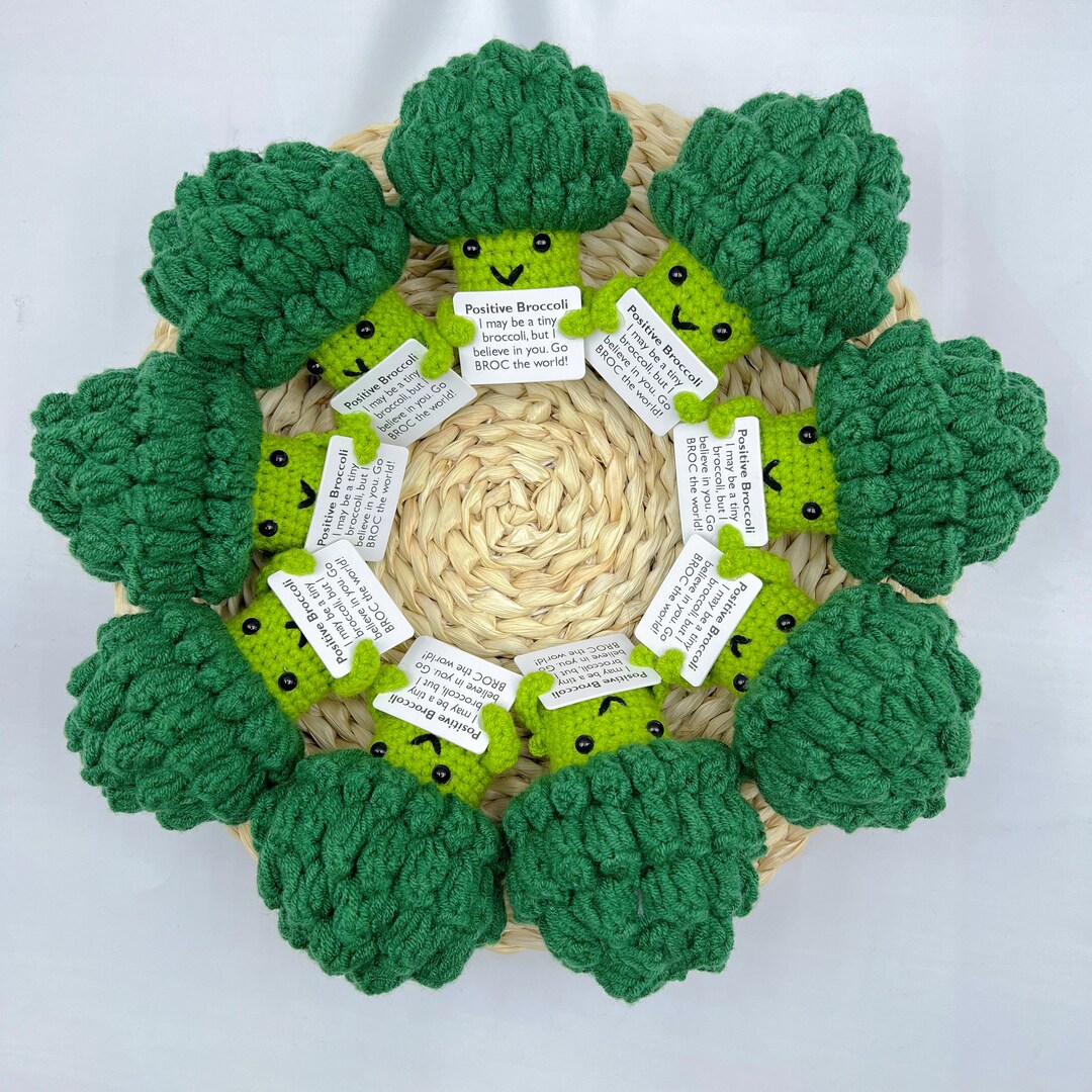 Bulk Handmade Broccoli Crochet Wonders, Inspiring Gifts ,cozy Warmth ...