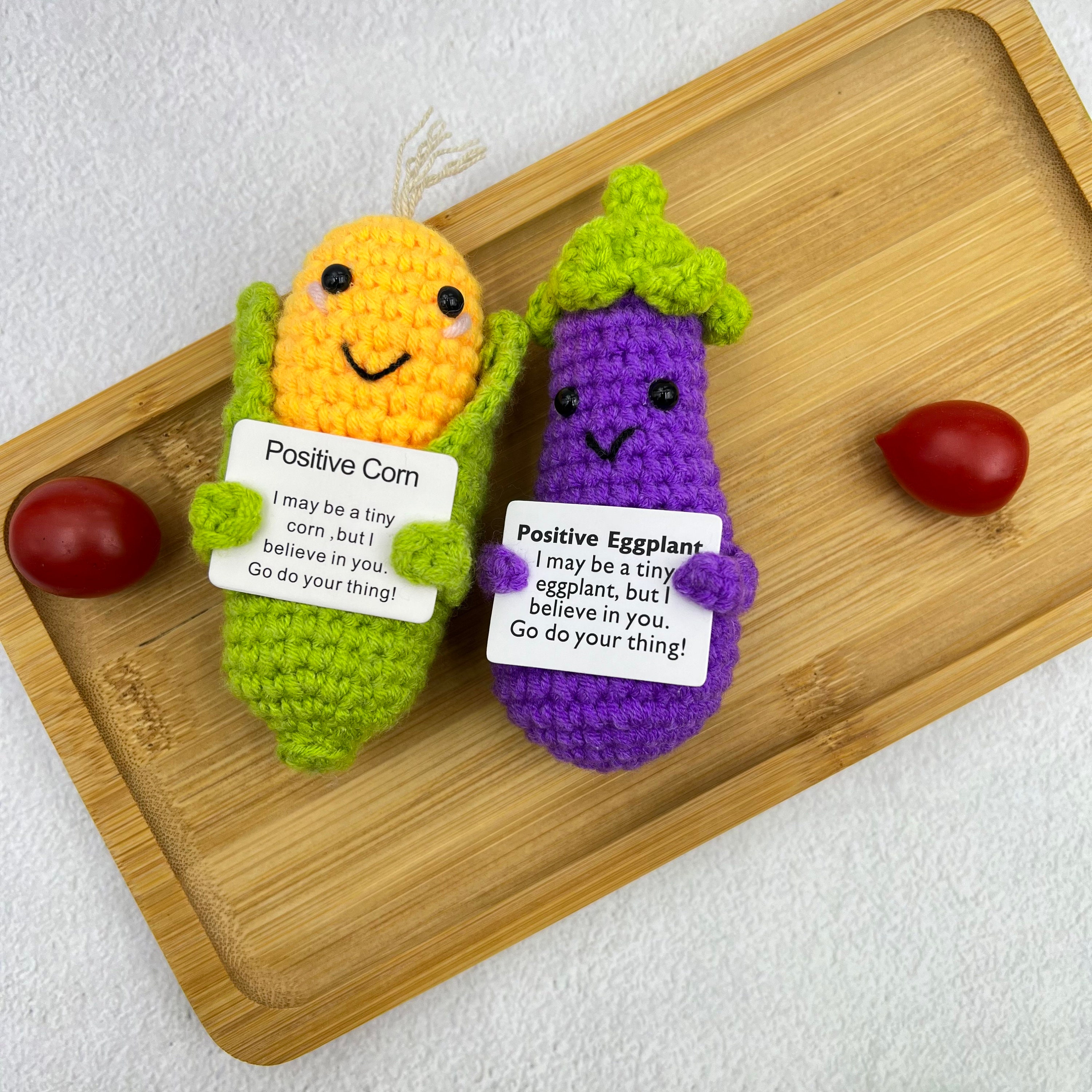 Emotional Positive Support Crochet Gift-handmade Crochet Pickle/corn ...