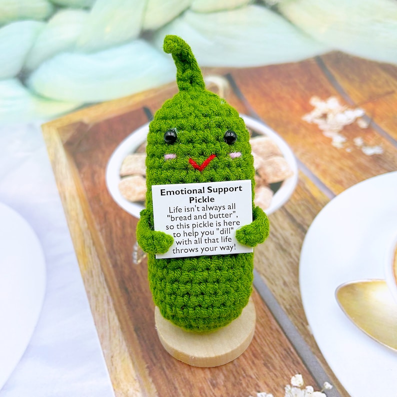 Optimistic Threads-handmade Pickle Doll - A Heartfelt Gift for Friends ...