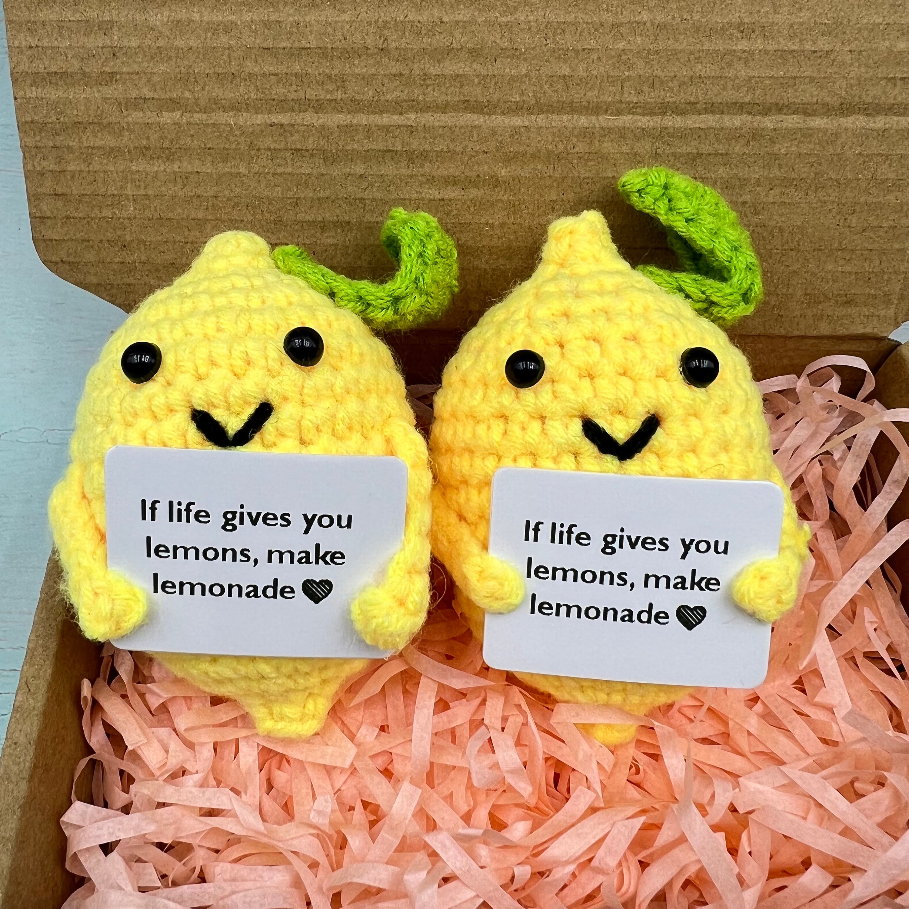 Bulk Sale of Handmade Lemon Crochet Toys Caring Gifts, Pick Me Up ...