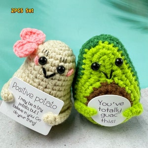 3PCS Inspirational Kids Gift,positive Avocado/potato,show Love Mushroom ...