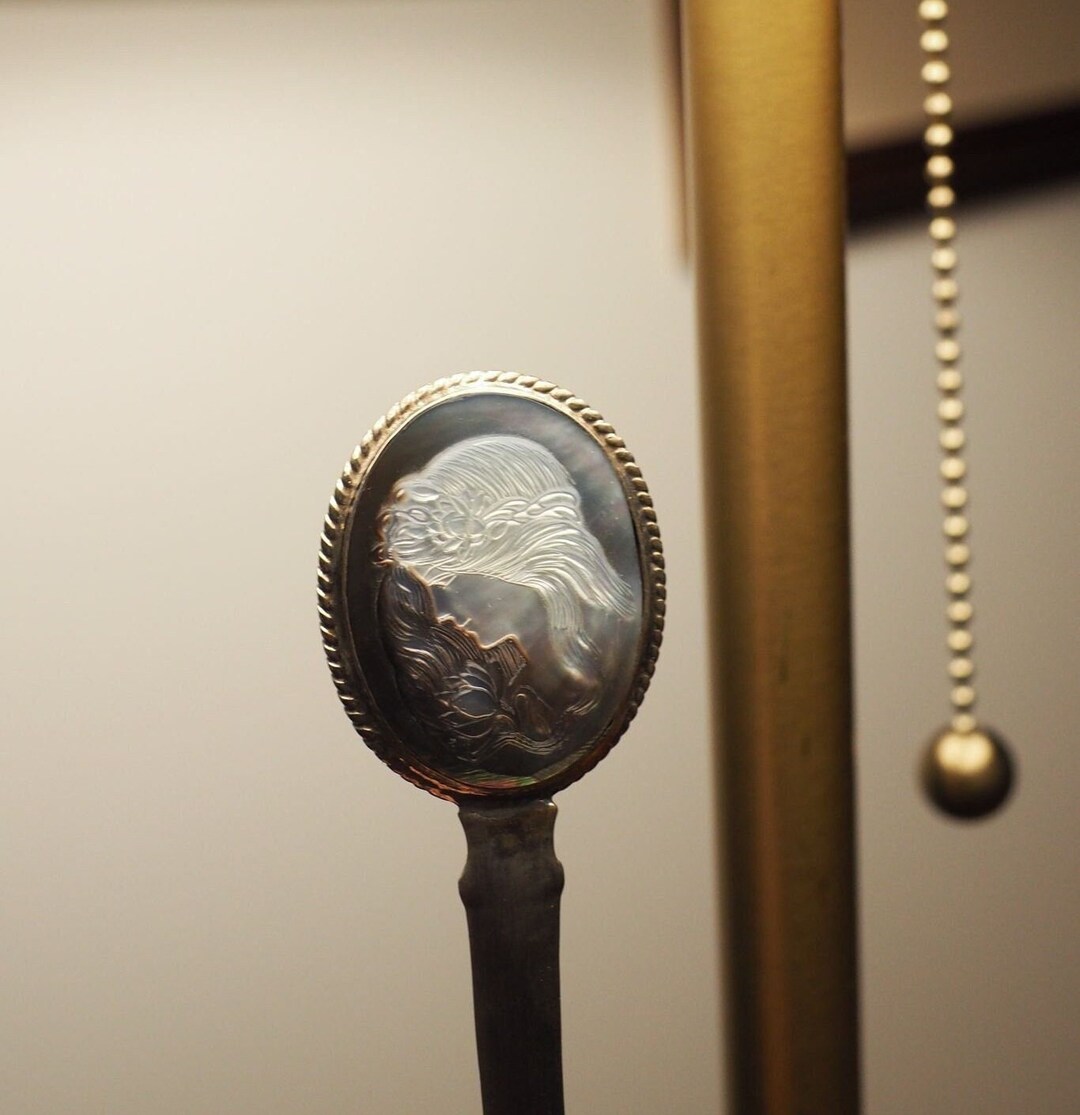 Art Nouveau Style Solid Silver Letter Opener Mother-of-pearl Abalone ...