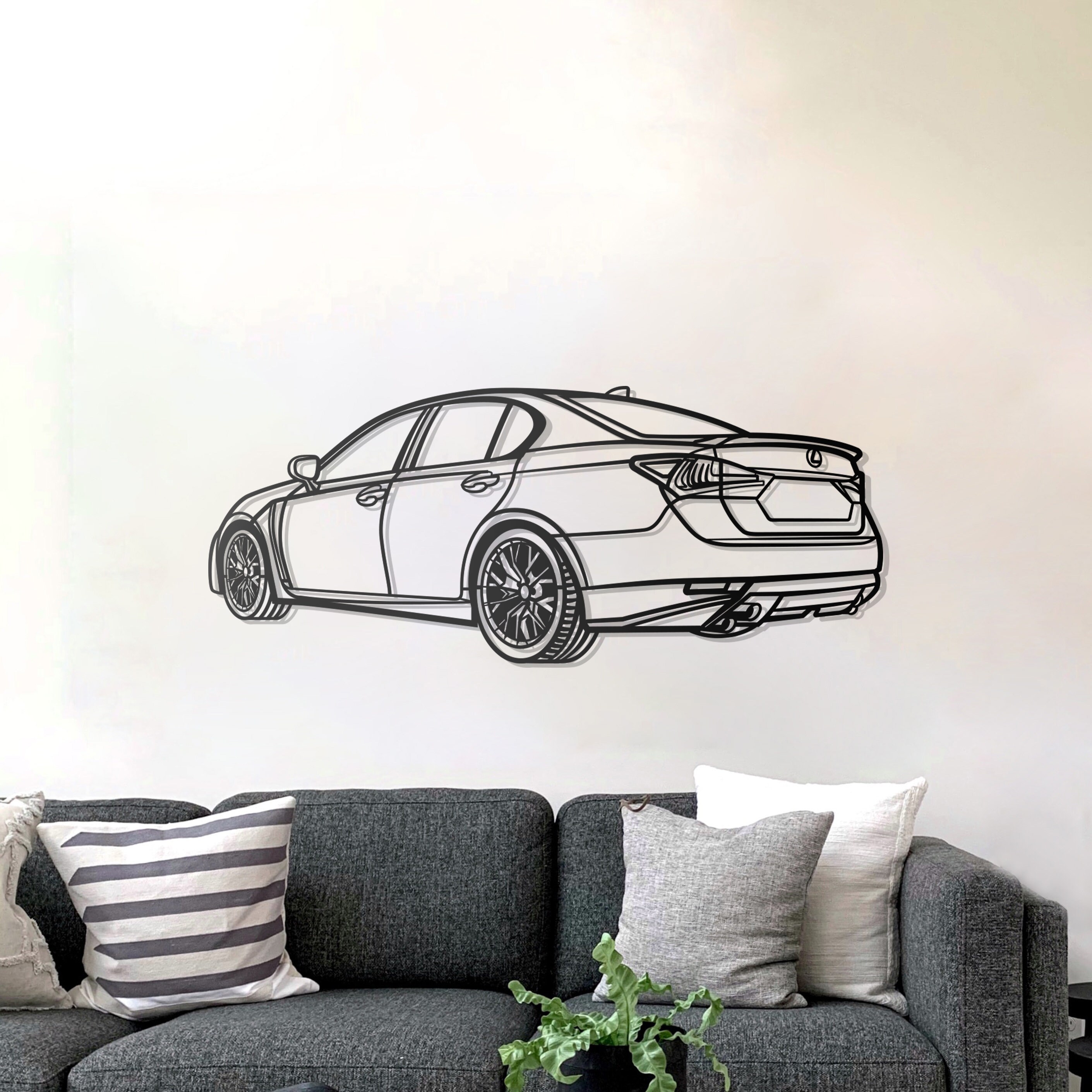 Metal Car Wall Art, Car Guy Gift, Car Wall Art, Metal Wall Art, Car ...