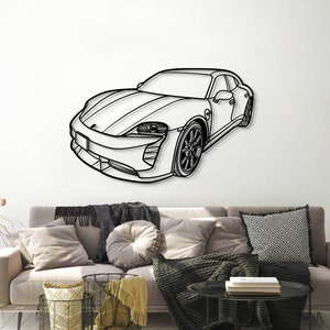 Metal Car Wall Art, Car Guy Gift, Car Wall Art, Metal Wall Art, Car ...