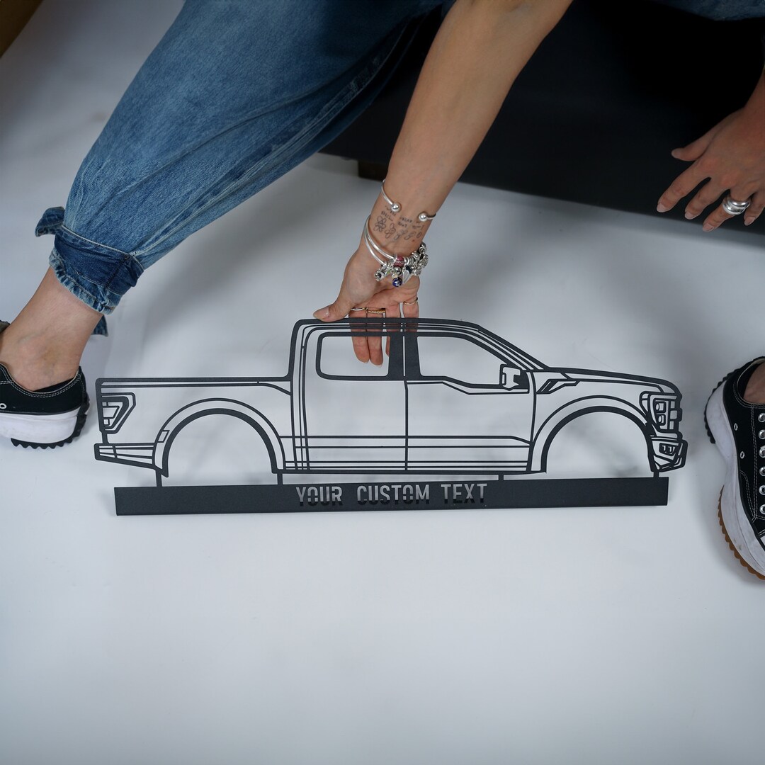 Custom Metal Tabletop Decor Car Silhouette, Metal Car Wall Art, Car Guy ...