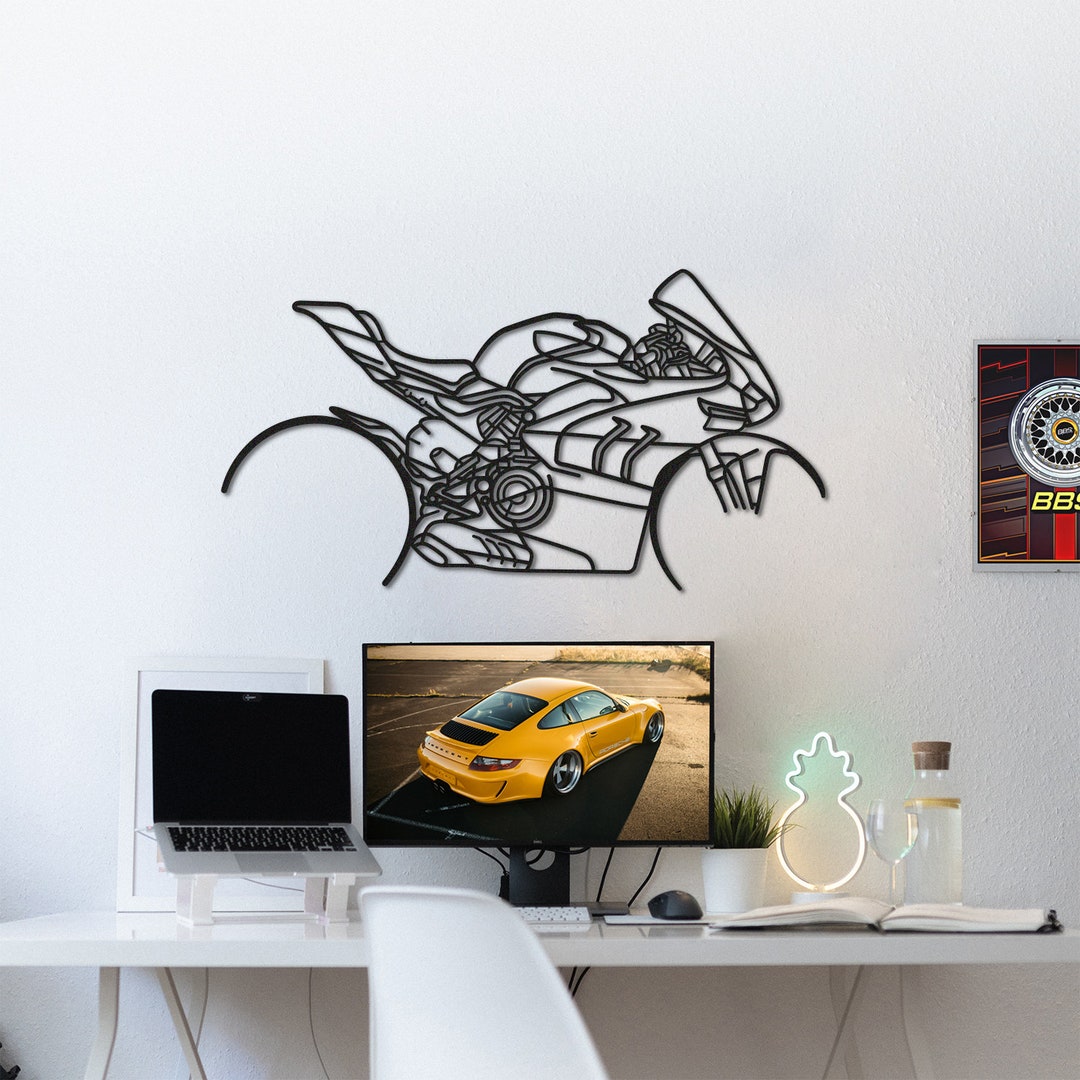 Motorcycle Metal Wall Art, Motorcycle Wall Art, Motorcycle Wall Art ...