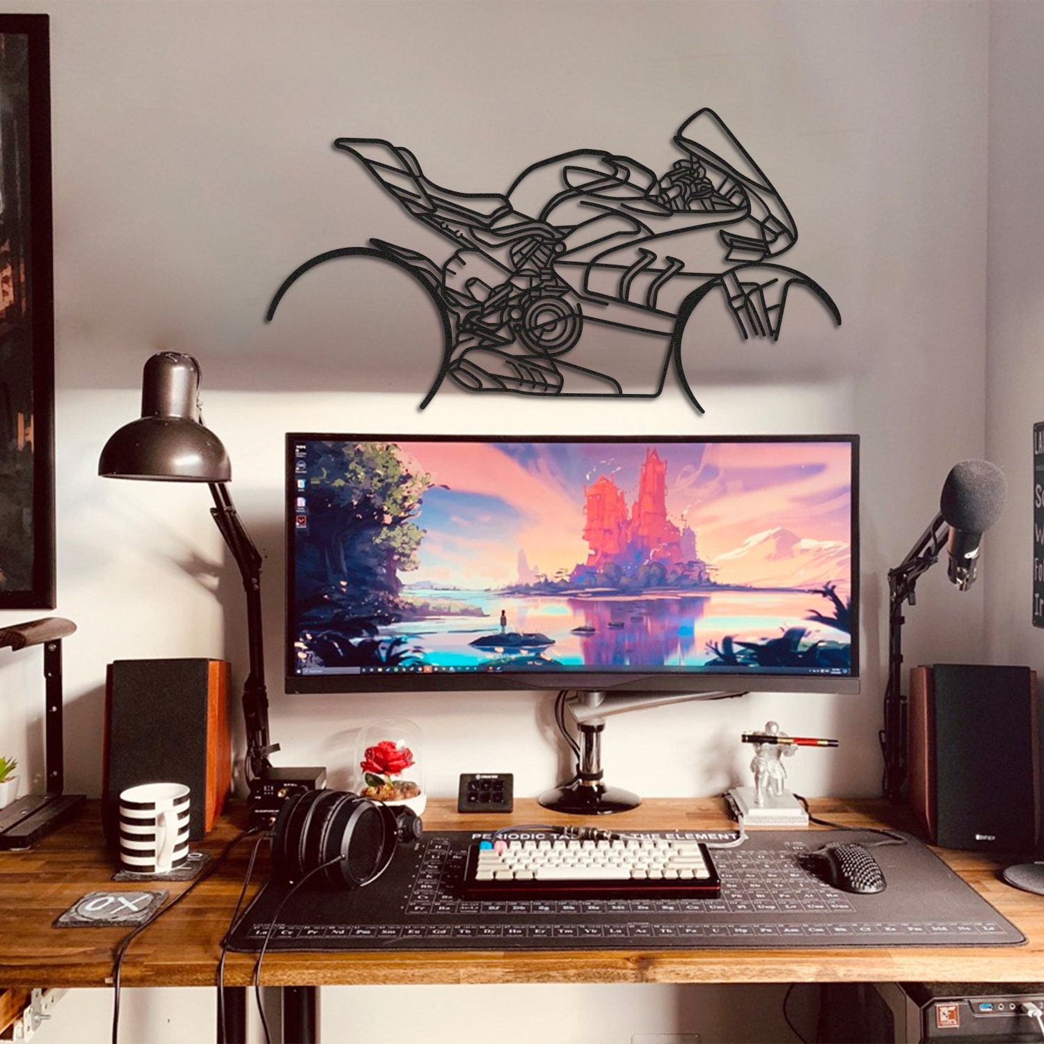 Motorcycle Metal Wall Art, Motorcycle Wall Art, Motorcycle Wall Art ...