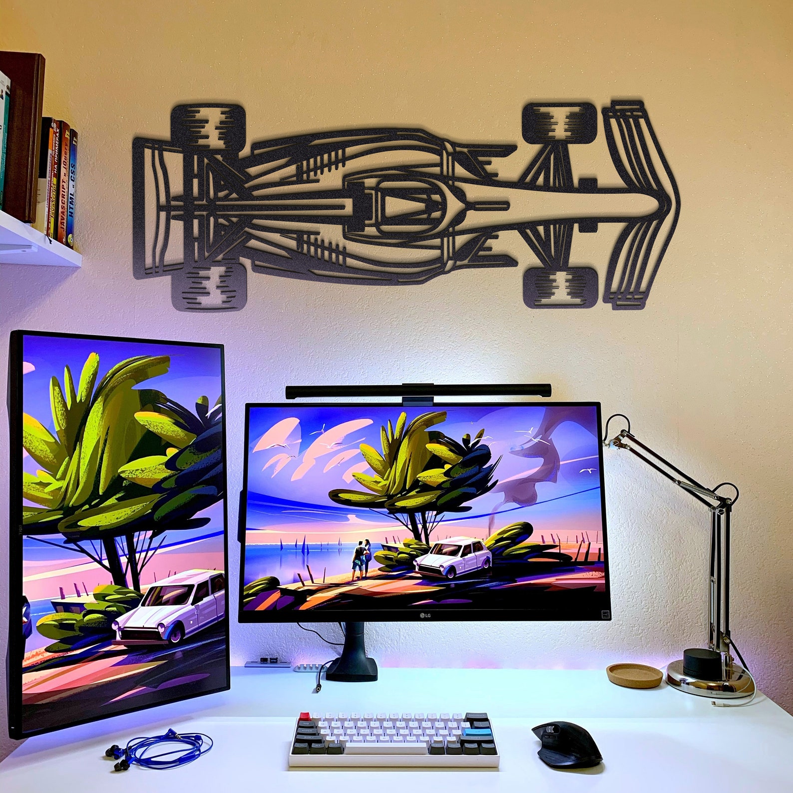 Metal Car Wall Art, Car Guy Gift, Car Wall Art, Metal Wall Art, Car ...