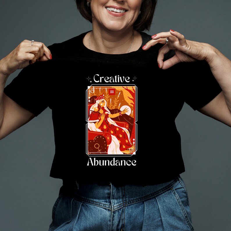 Creative Abundance Tee the Empress Tarot Card Design for - Etsy