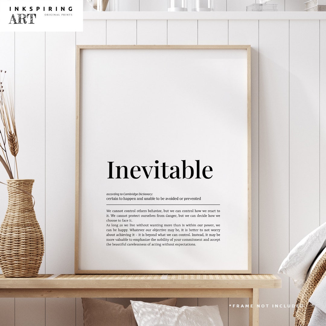 Definition Print INEVITABLE Inspired by SHAWSHANK REDEMPTION - Etsy