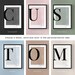 CUSTOM LETTER WALL Decor Letter A - Scandinavian Print Minimalist Wall ...