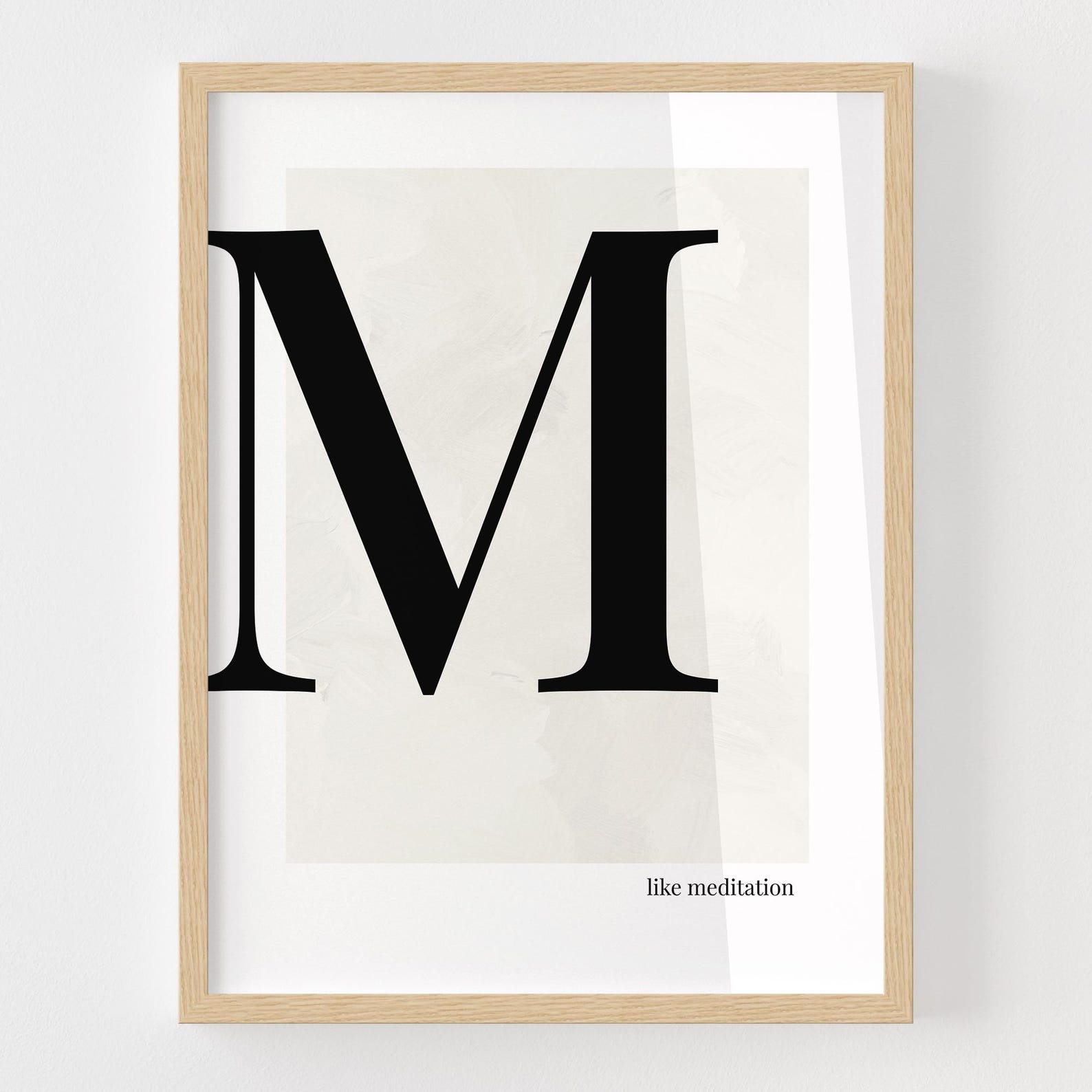 CUSTOM LETTER WALL Decor Letter M - Scandinavian Print Minimalist Wall ...
