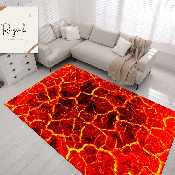 Floor is Lava Rug - Etsy