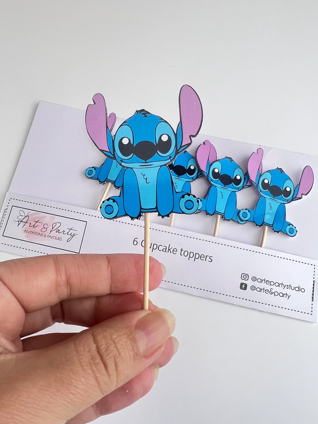 Stitch Cupcake Topper - Etsy