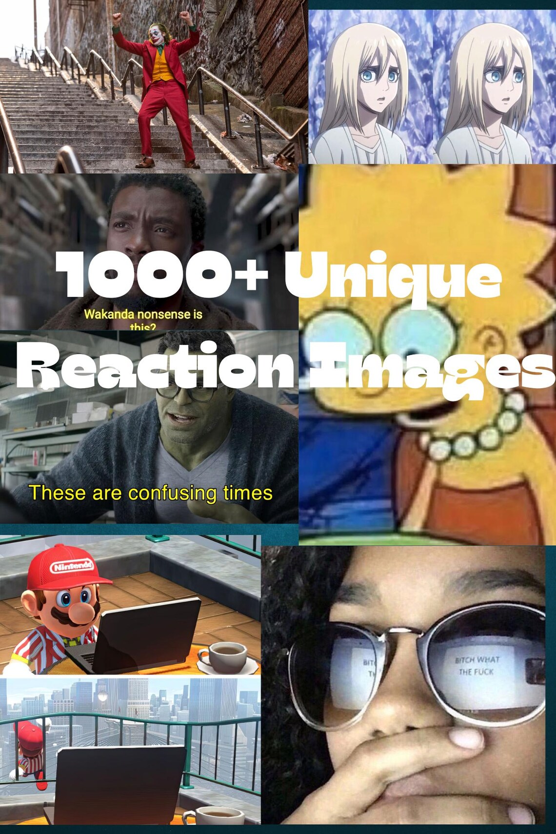 1000+ Unique Reaction Images | Digital Download | Perfect for Memes ...