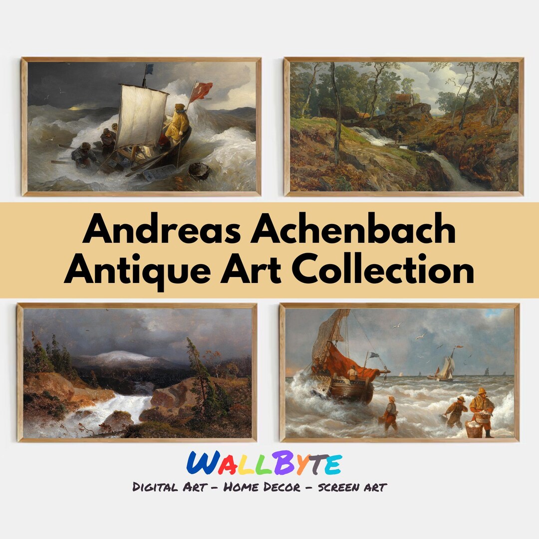 Andreas Achenbach Art Collection | High-res Digital Print Set | Frame ...