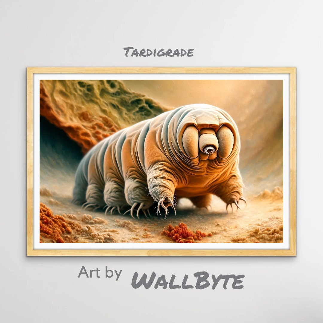 Tardigrade Print - Wall Art, Instant Gift Idea, Classic Home Decor ...