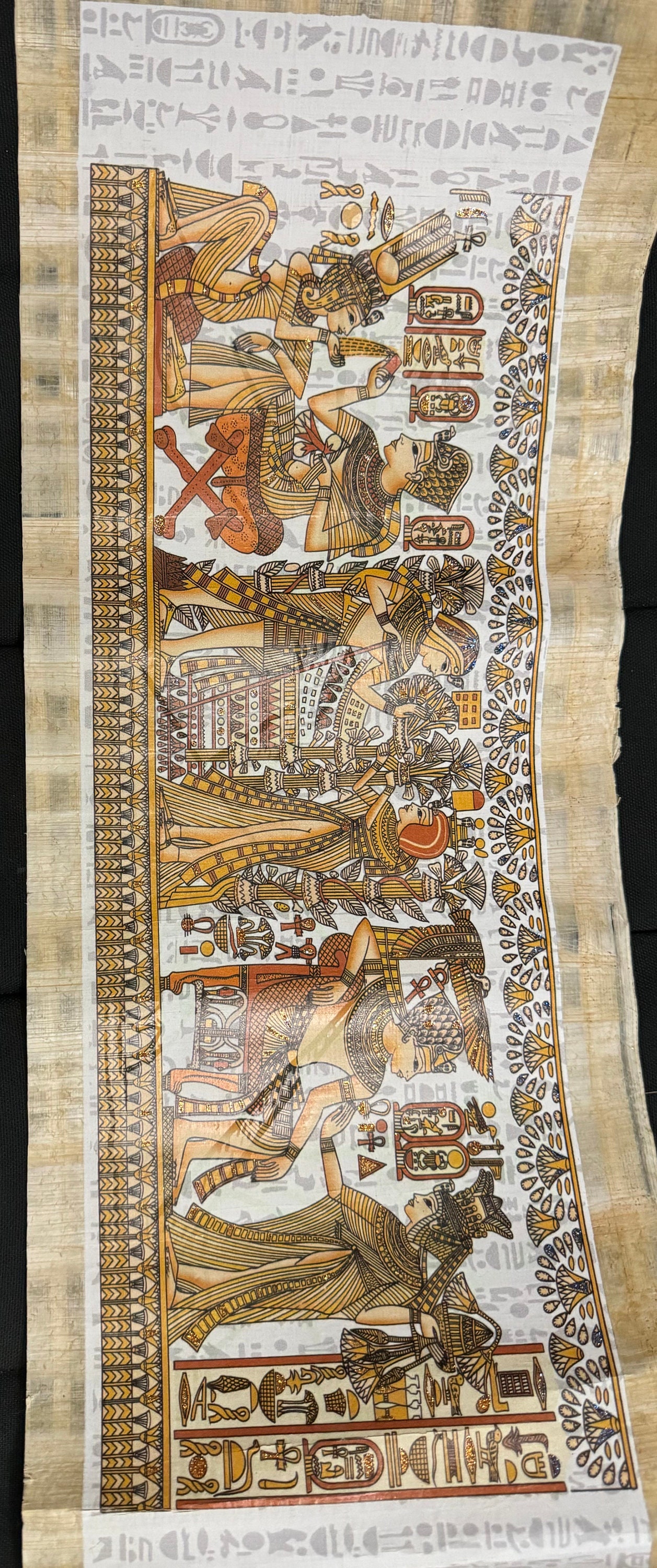 Authentic Ancient Egyptian Papyrus Artwork Handcrafted Egyptian Scroll ...