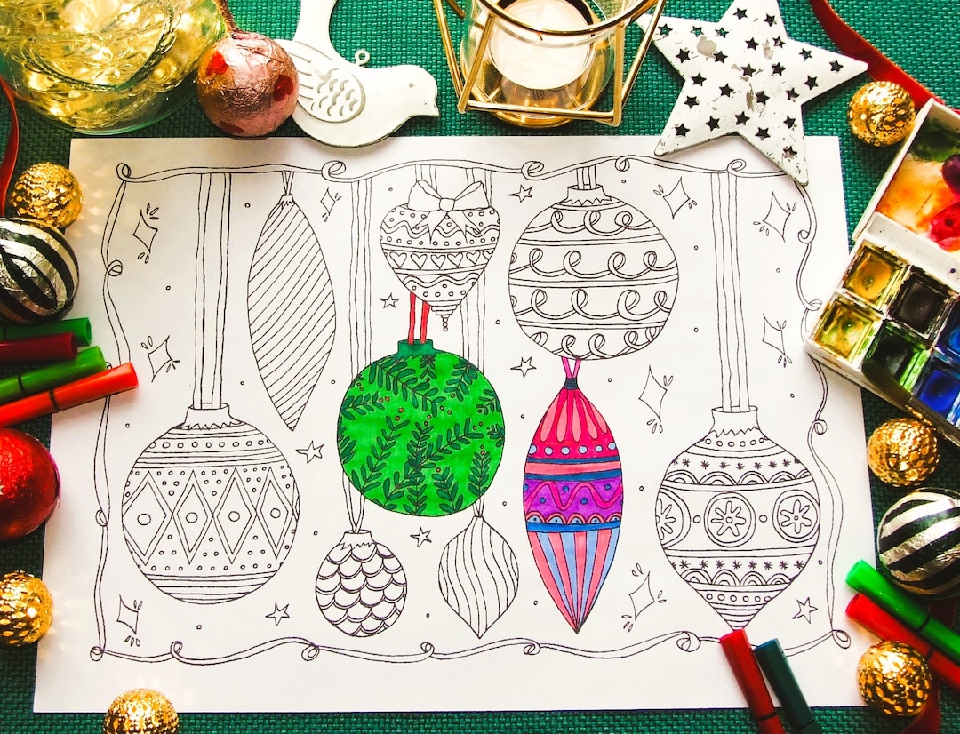 Christmas Winter Festive Cosy Colouring Pages Bundle Mindfulness ...