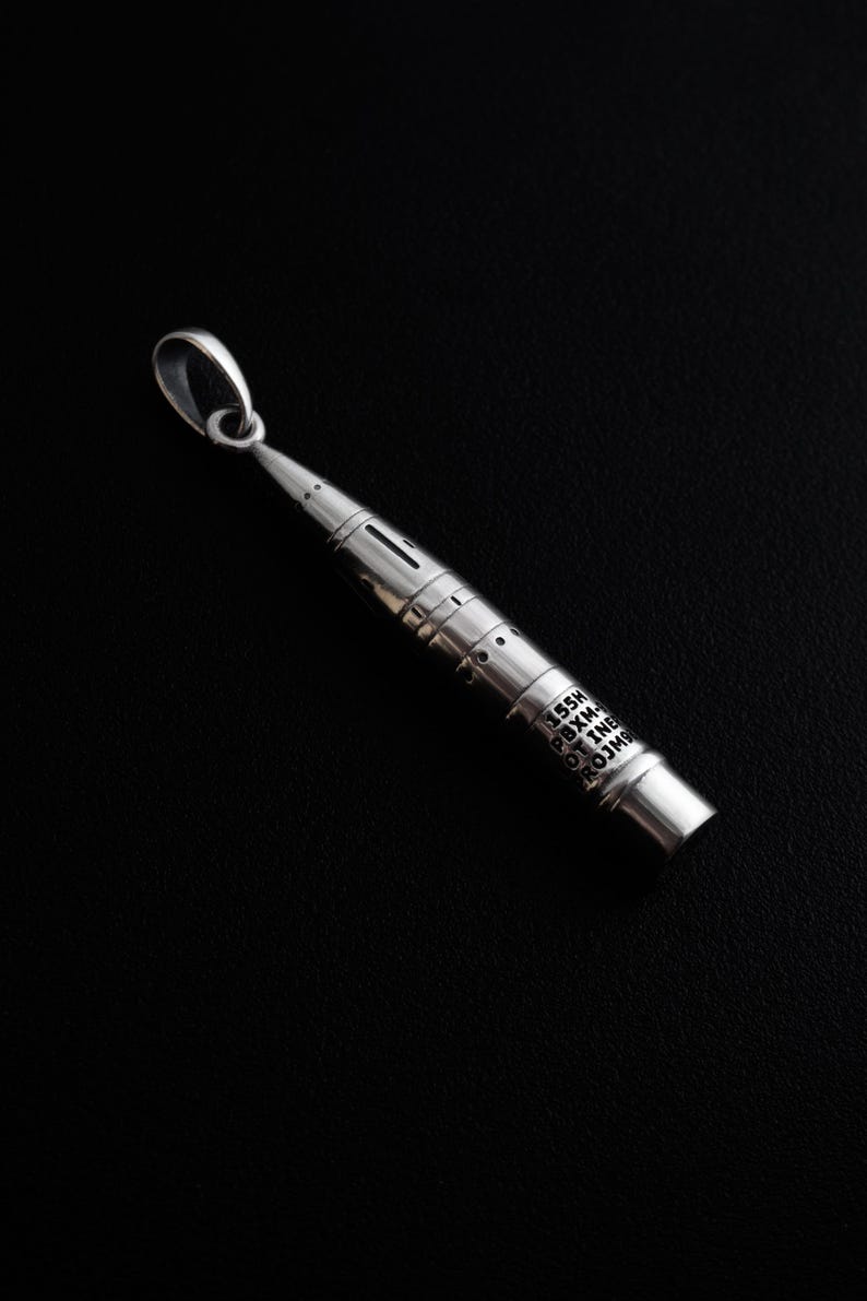 Sterling Silver Excalibur Artillery Pendant – Precision Shell Necklace ...