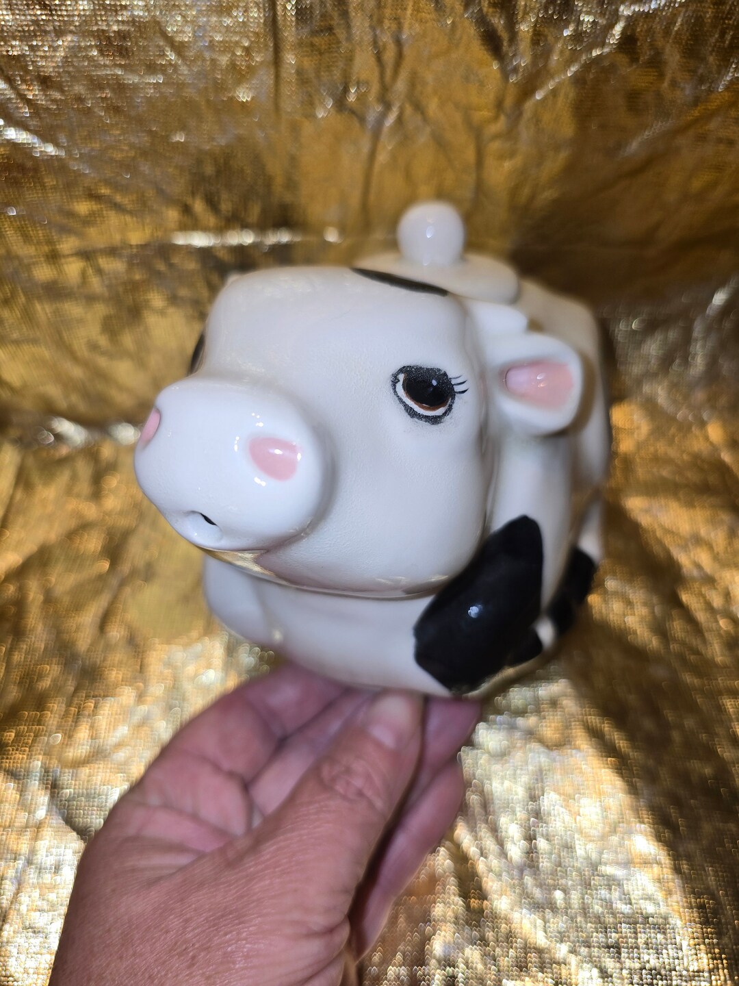Vintage Dairy Cow Teapot / Kettle -ceramic - Etsy