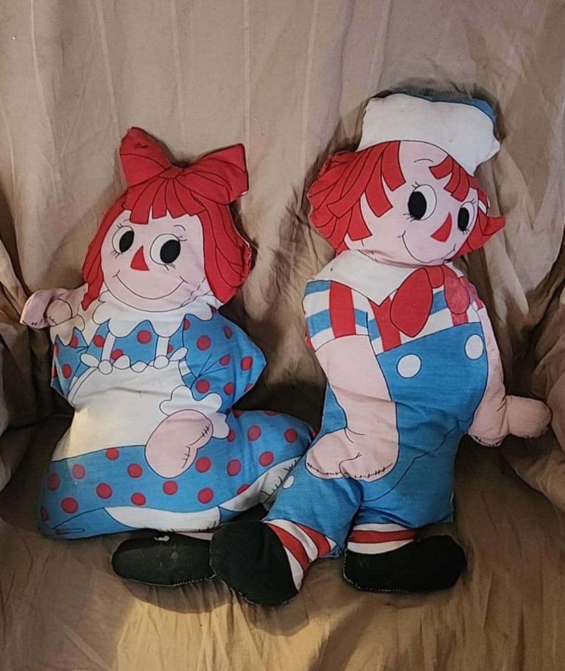 Vintage 1978 Ragedy Ann & Andy Fabric Patern Dolls - 1970s - Etsy