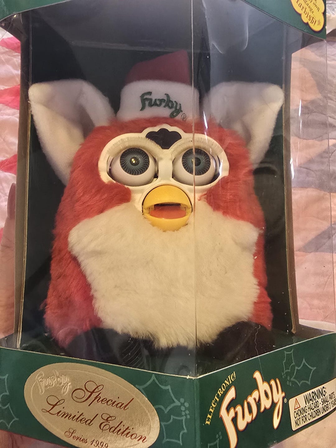 NIB Vintage Furby Model #70-885 Red & White Santa Hat Furby - Still ...