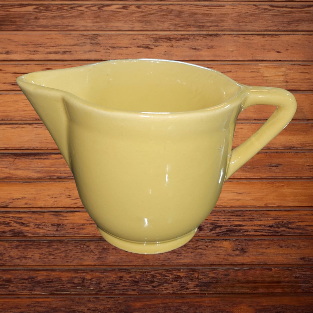 Vintage Cream Pitcher, Sunshine Yellow - Etsy