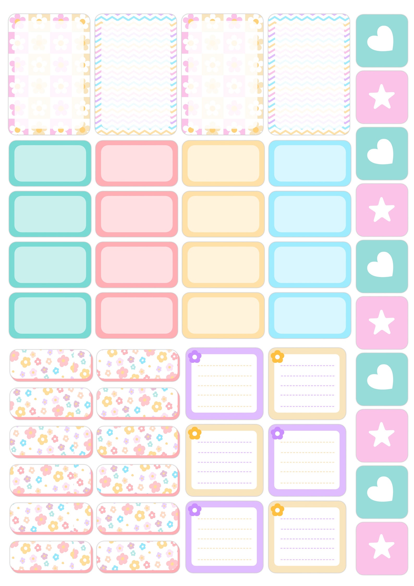Printable Planner, Sticky Note - Etsy