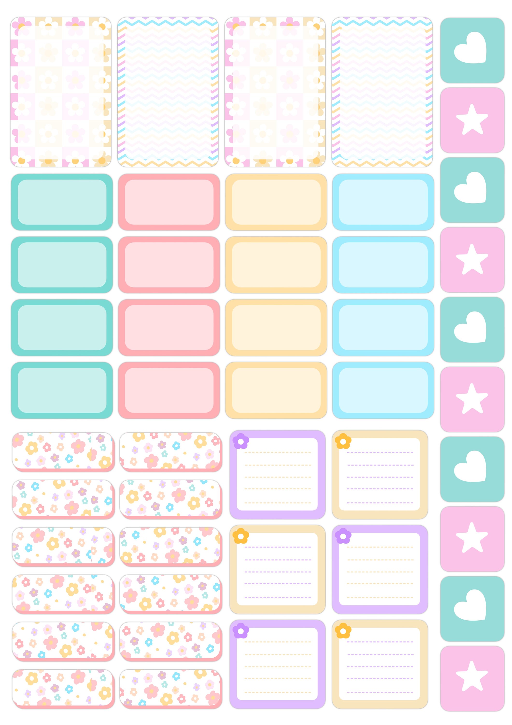 Printable Planner, Sticky Note - Etsy