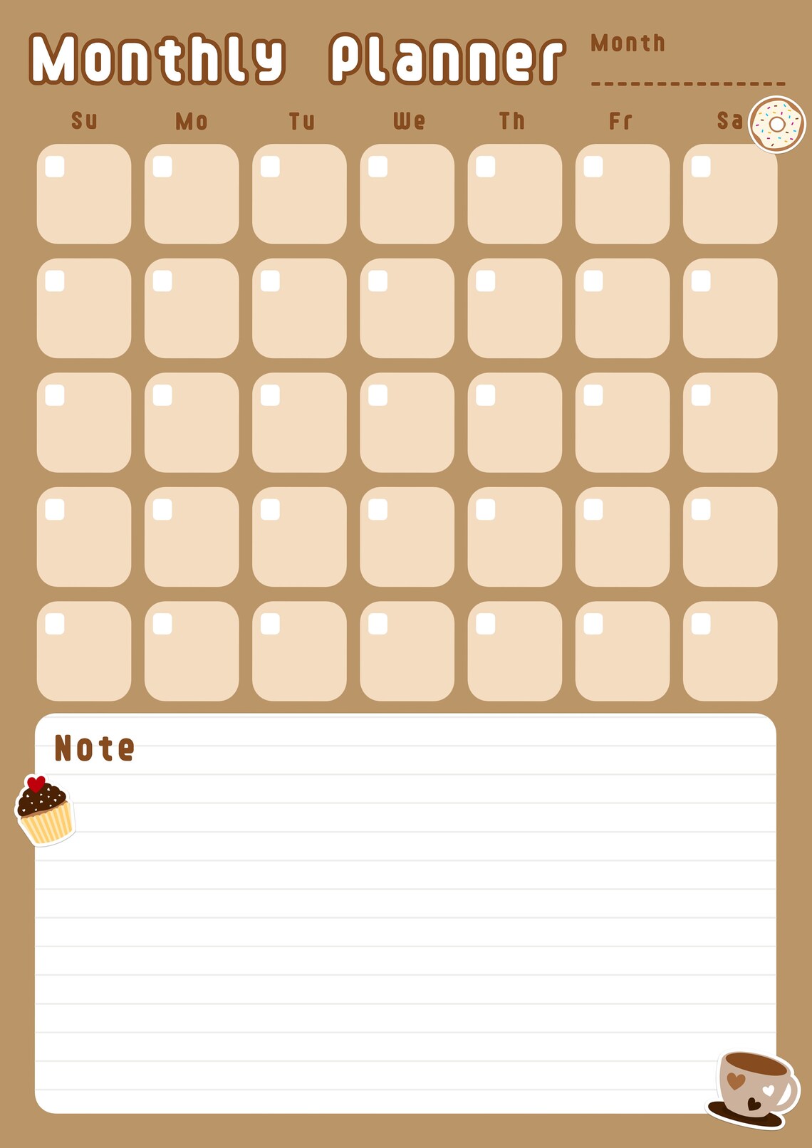 Printable Planner, Sticky Note - Etsy