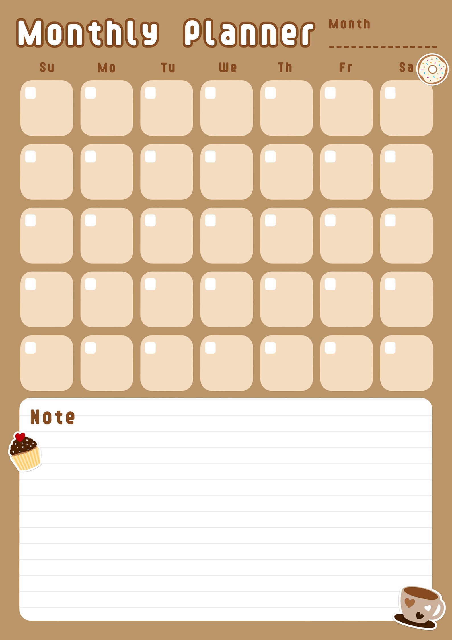 Printable Planner, Sticky Note - Etsy