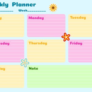 Printable Planner, Sticky Note - Etsy