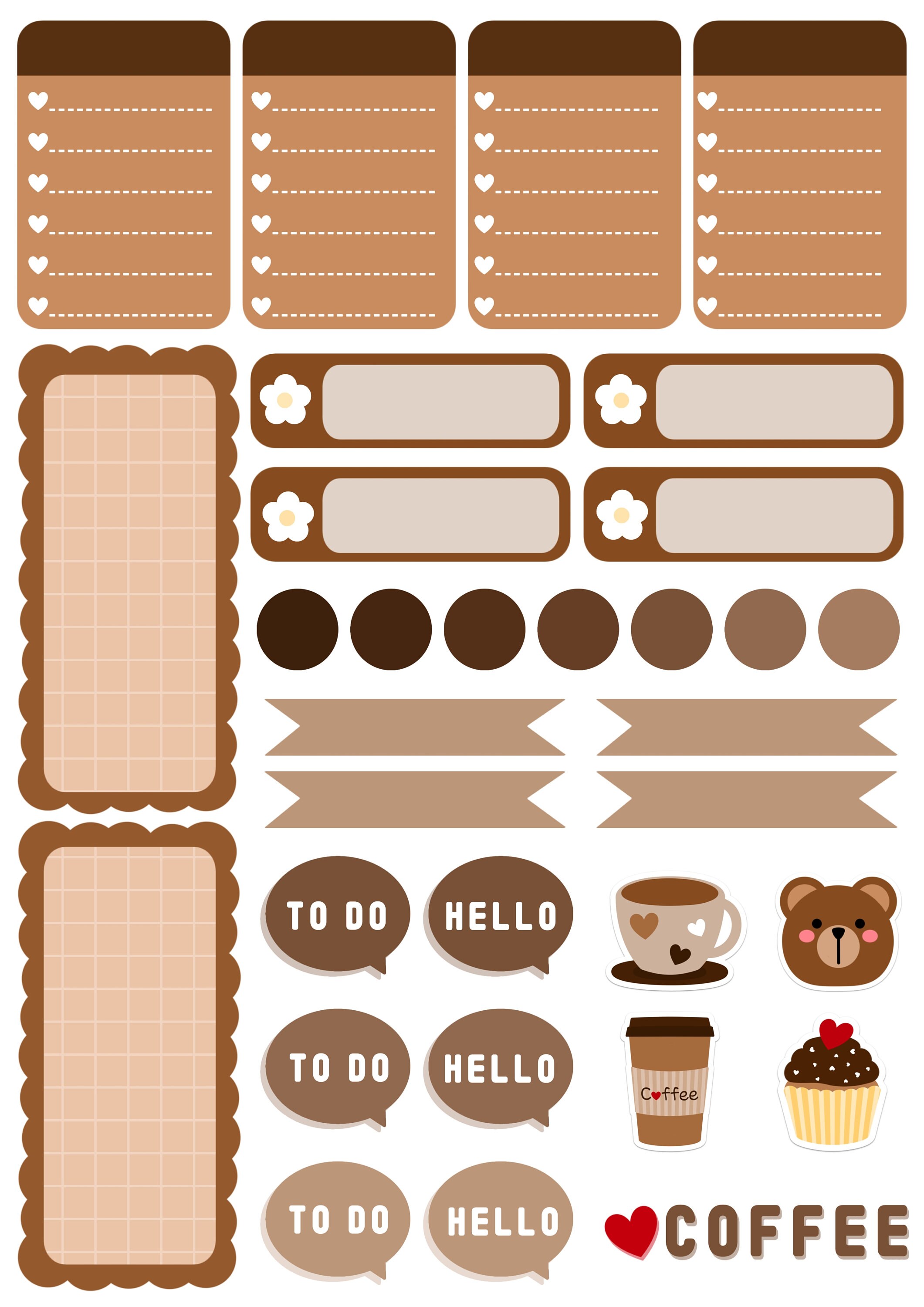 Printable Planner, Sticky Note - Etsy