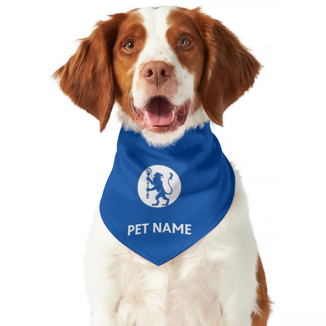 Chelsea FC Inspired Personalised Pet Bandana With Original Logo Option ...
