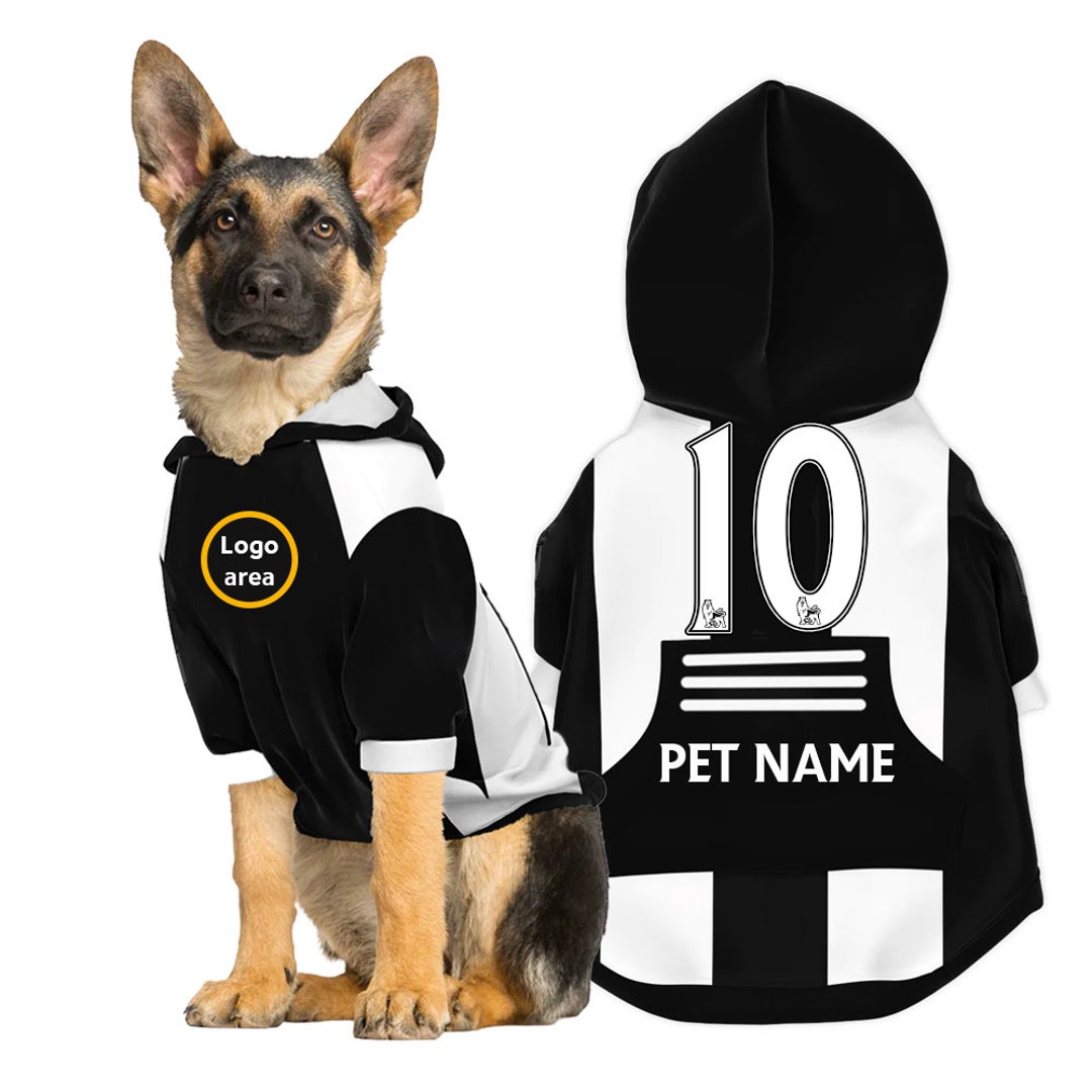 Newcastle United FC Personalised Pet Hoodie FC 25/26 With Original FC ...