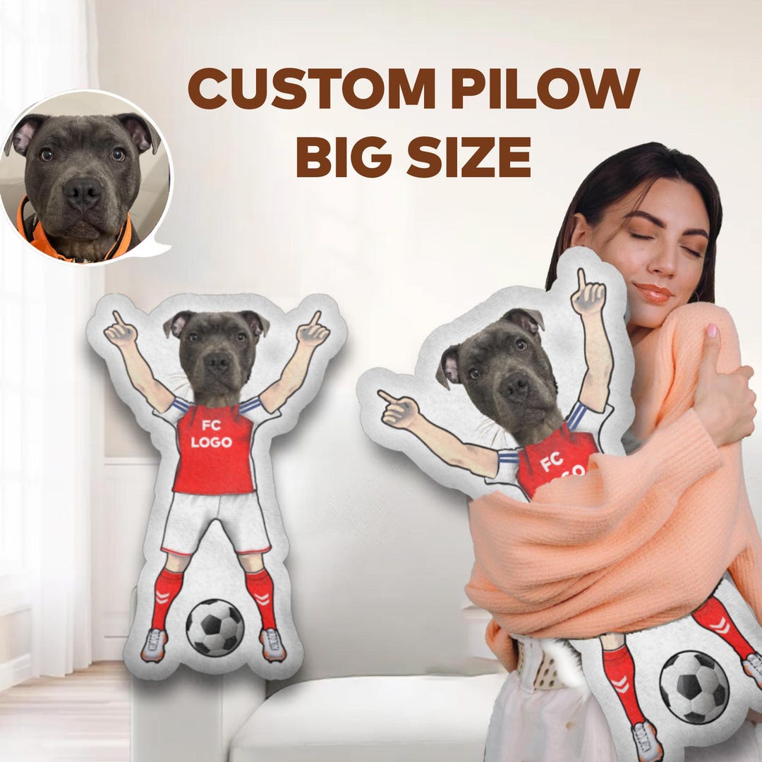 Arsenal Custom Pet Pillow Big Size Funny Gift... - Football Lover Gift ...