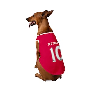 Liverpool FC -inspired Personalised Pet Tank Top With Original FC Logo ...