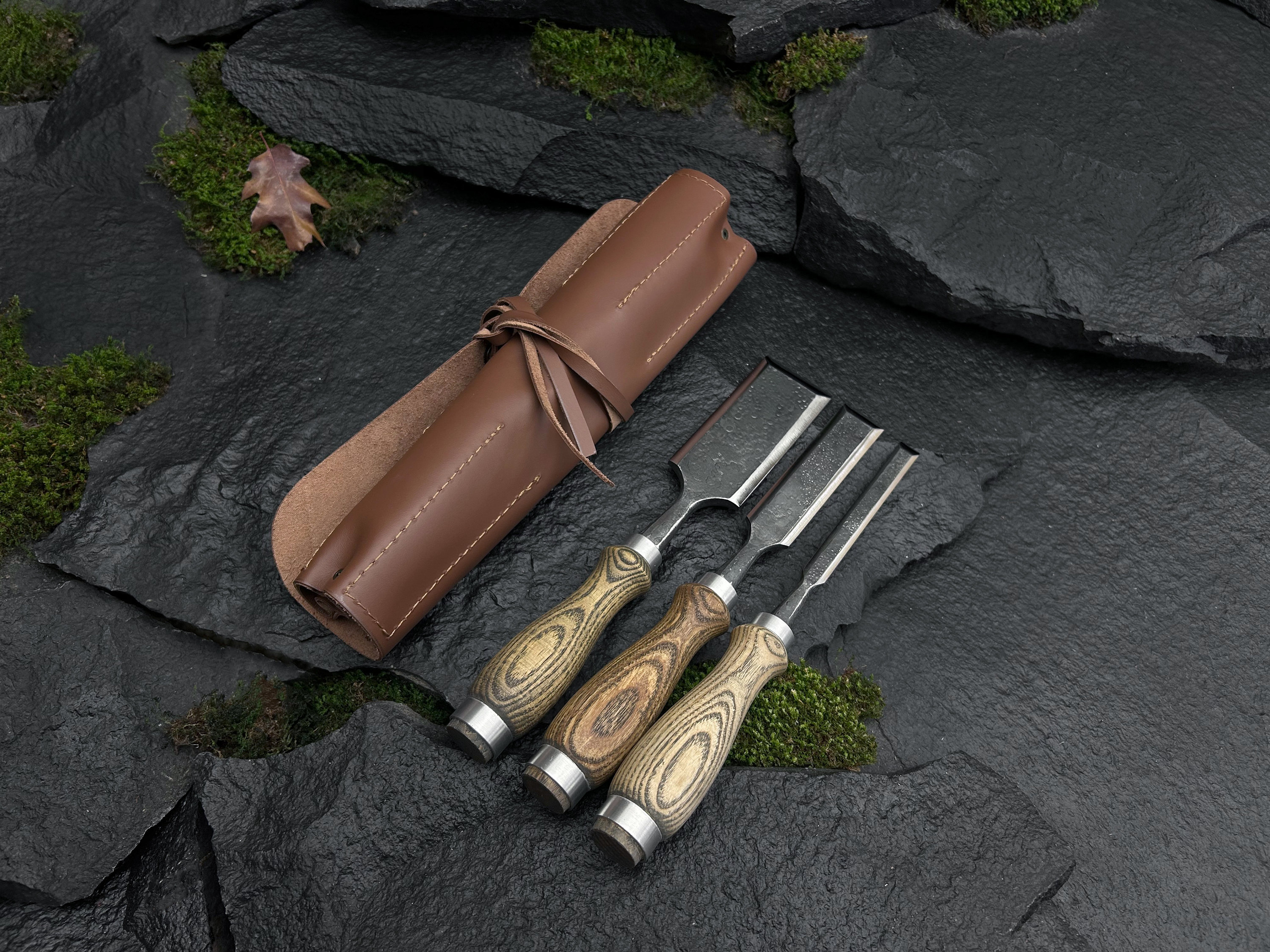 Hand Forged Chisel Set 3pcs. Woodworking Tools. Forged Chisel. Wood ...