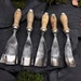 FORGED Bent Gouge Set 5pcs. Wood Carving Gouge. Rounded Chisel. Bent ...