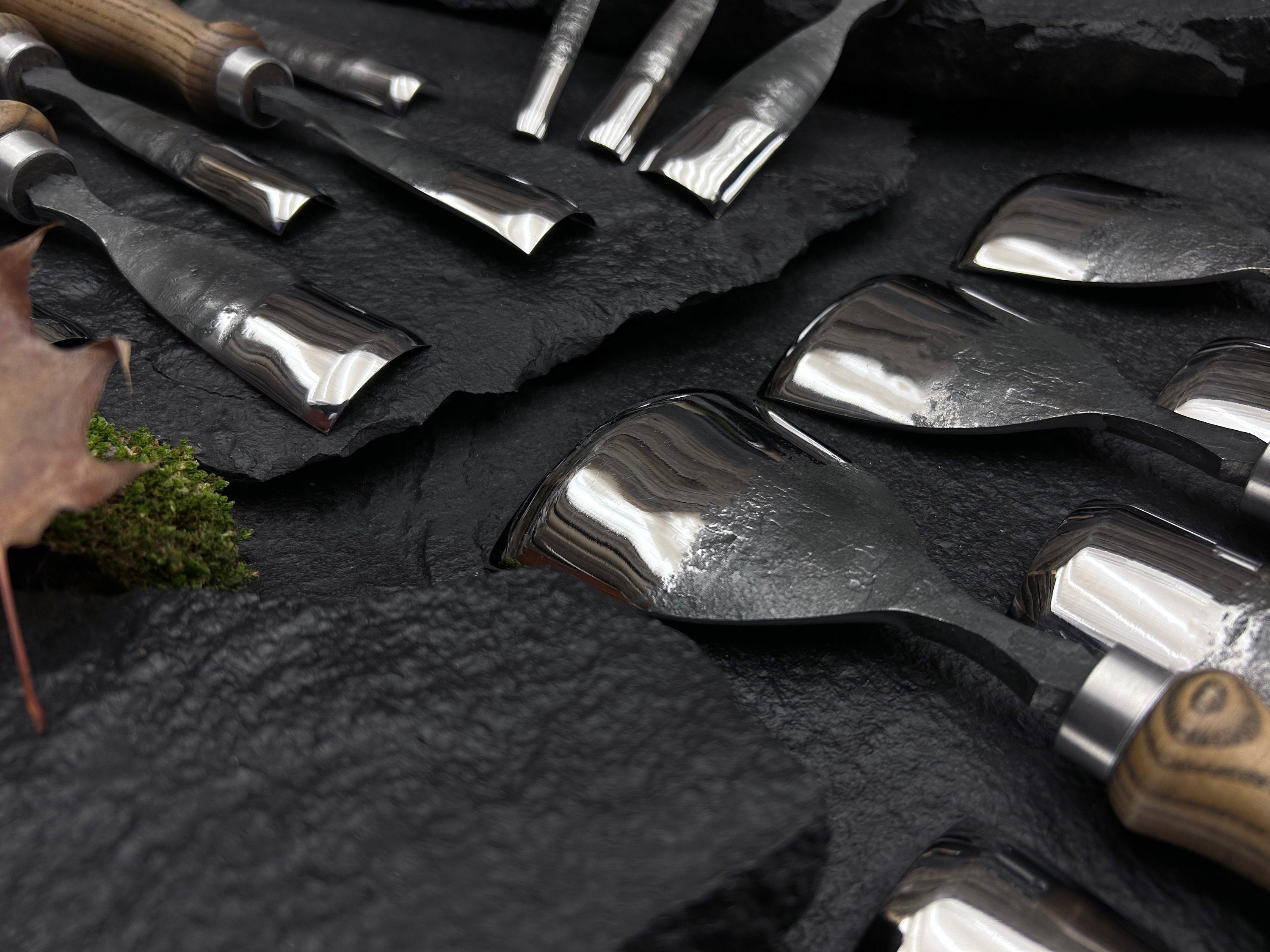 Wood Carving Tools Set 15 PCS. Wood Carving Gouge. Rounded Chisel. Bent ...