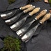 FORGED Bent Gouge Set 5pcs. Wood Carving Gouge. Rounded Chisel. Bent ...