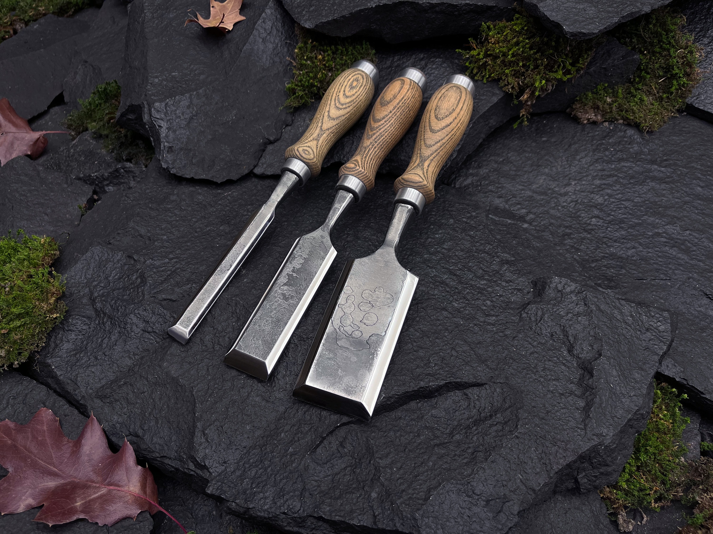 Hand Forged Chisel Set 3pcs. Woodworking Tools. Forged Chisel. Wood ...