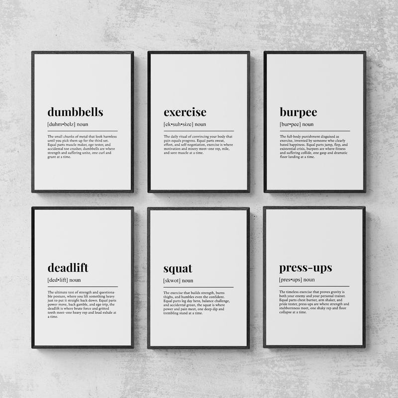 Discipline Gym Poster - Etsy UK