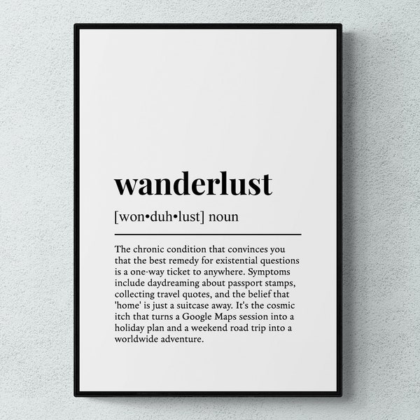 Wanderlust Print - Etsy
