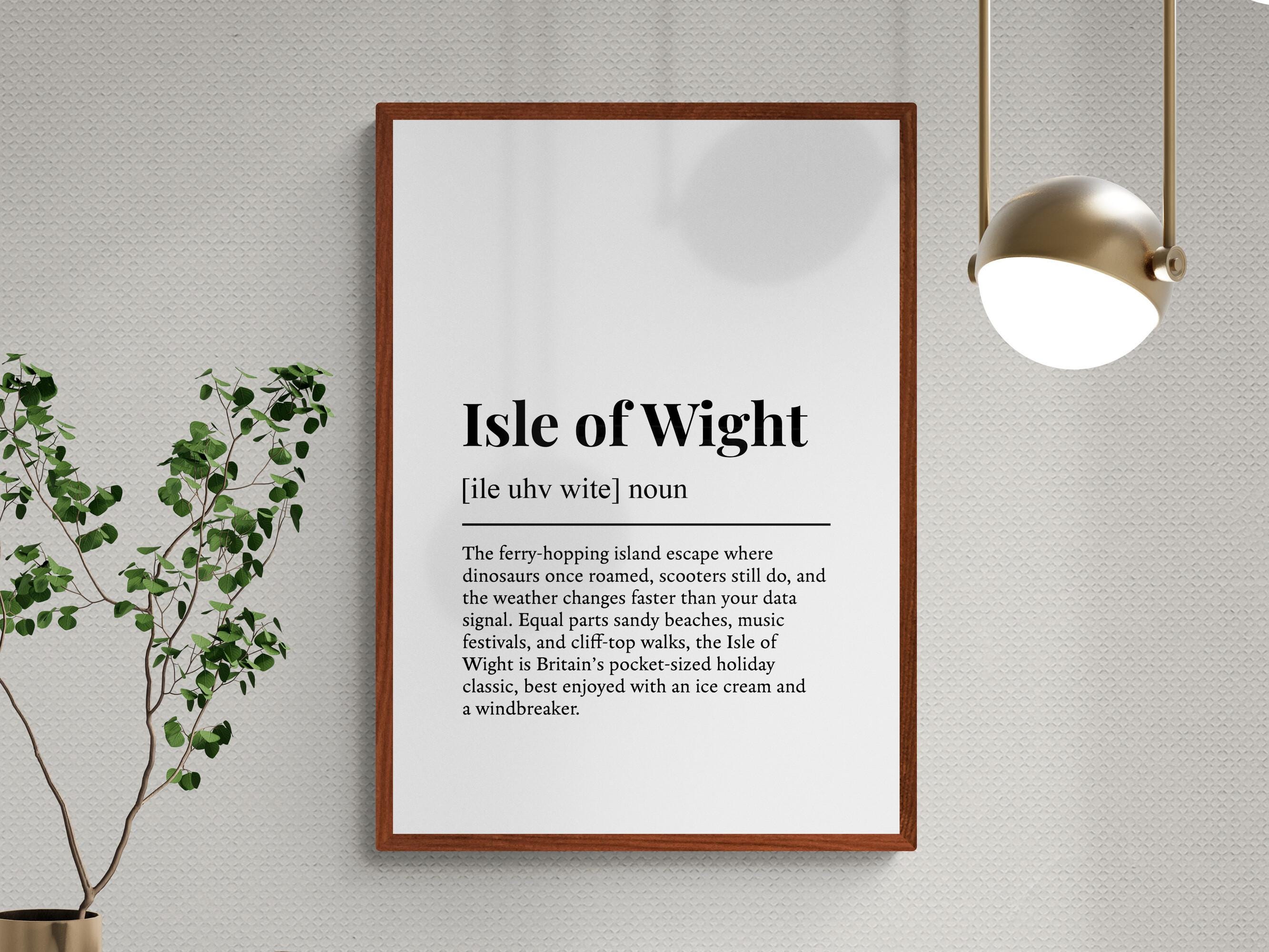 Isle of Wight Funny Definition England Gift Wall Art Print - Etsy UK