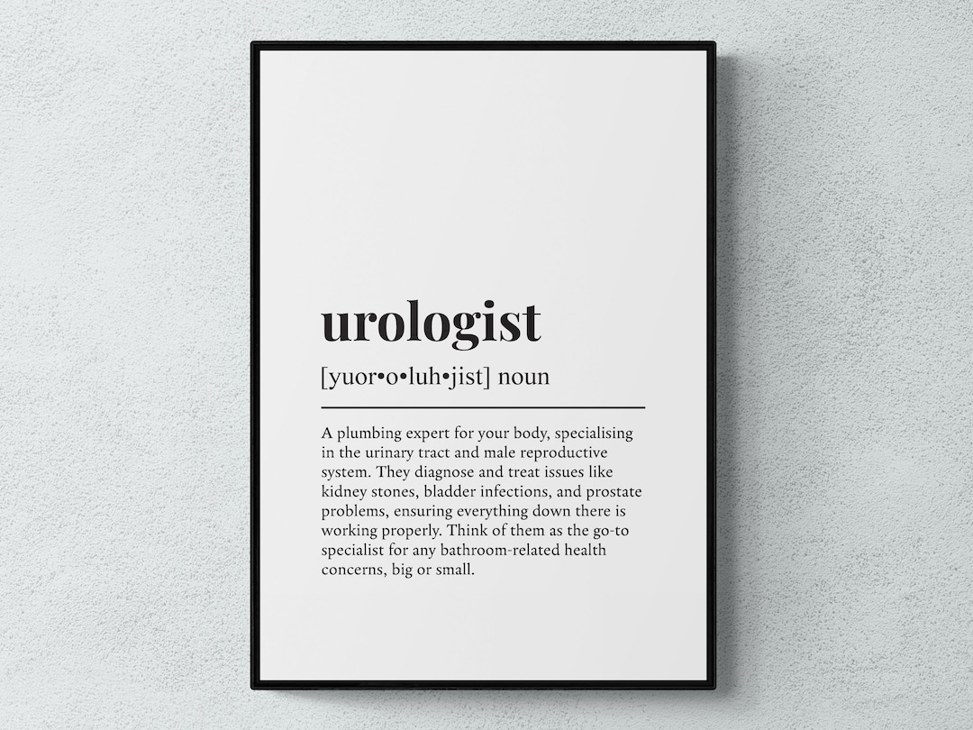 Urologist Funny Definition Job Work Gift Wall Art Print | Printable ...
