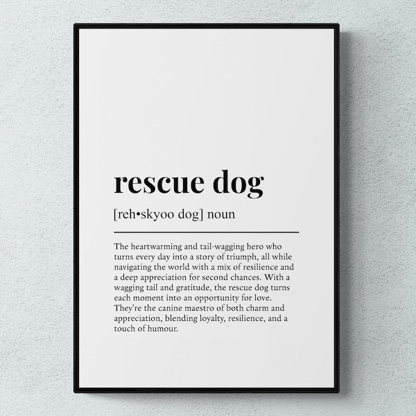 Rescue Dog - Etsy